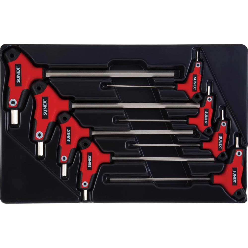 Sunex T Handle, Hex, Metric Hex Key Set 8 Piece 9858M - Acme Tools