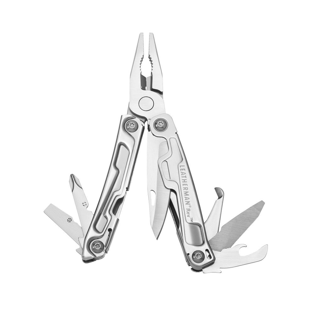 Leatherman Rev 14-in-1 420HC Stainless Steel Pocket Multi-Tool 832126 ...