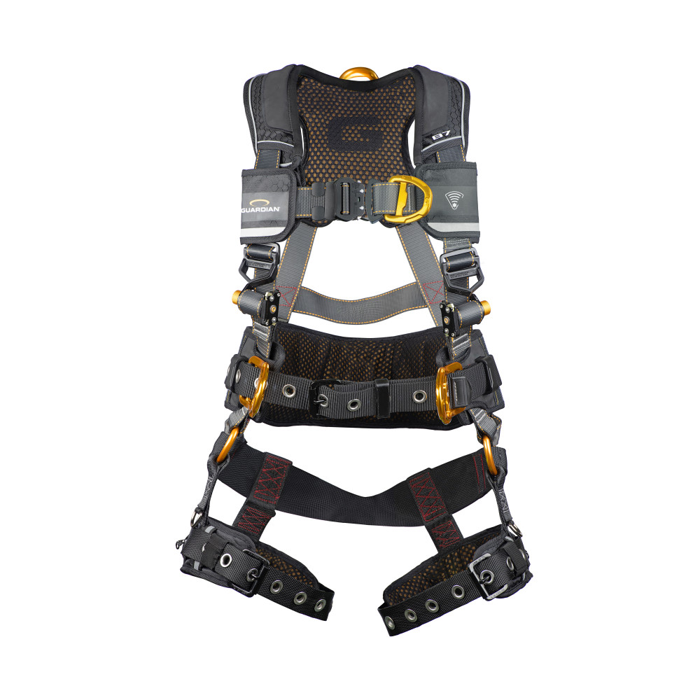 Guardian Fall Protection Full Body Harness with Chest/TB Leg Buckle ...