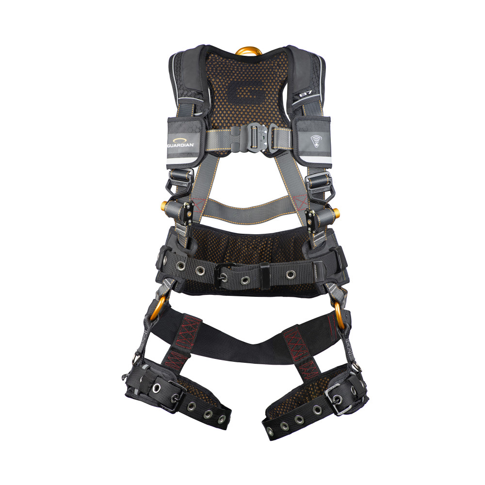 Guardian Fall Protection Full Body Harness with QC Chest/Tongue Leg ...