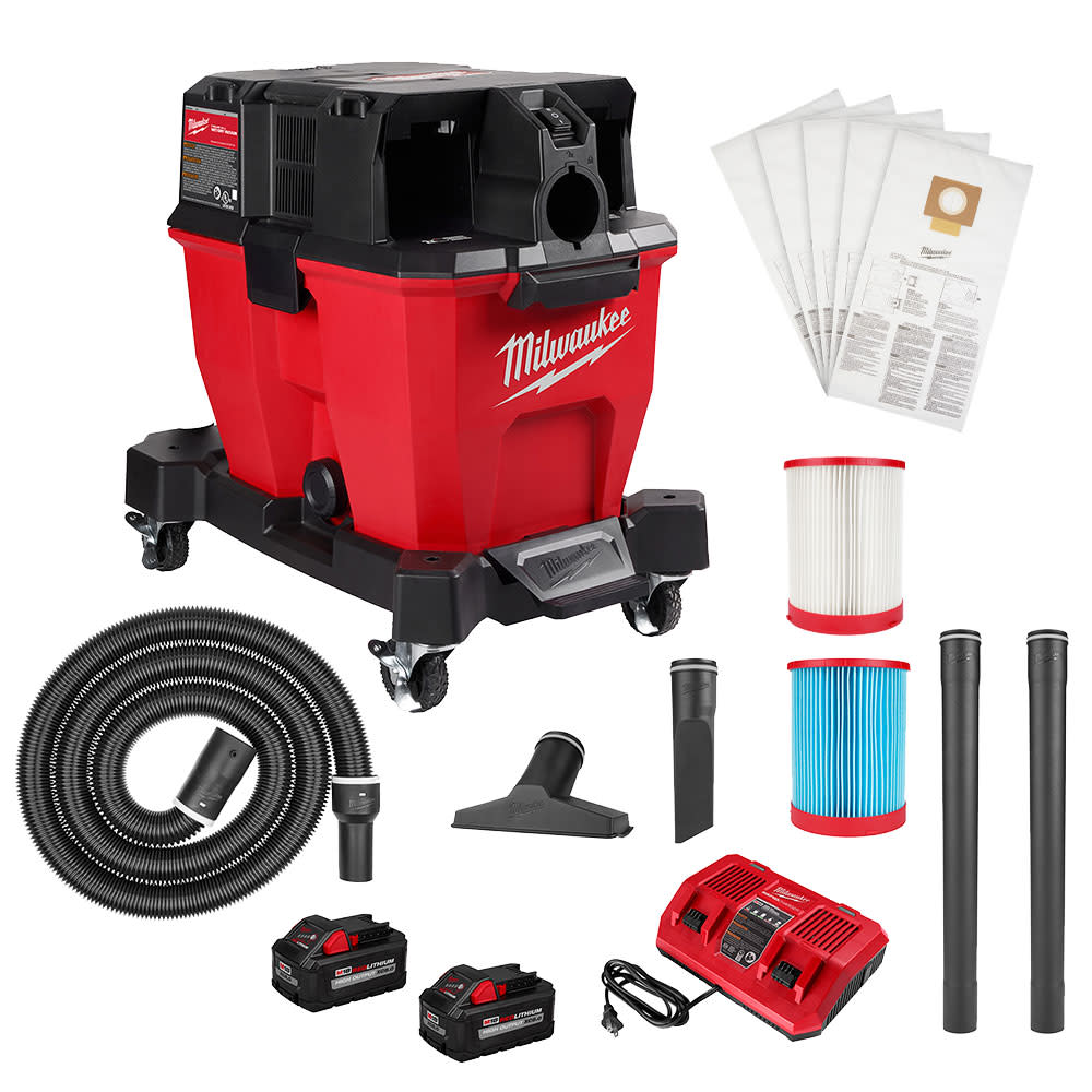 Milwaukee M18 FUEL 9 Gallon 36V Wet/Dry Vacuum Kit with HEPA Filter ...