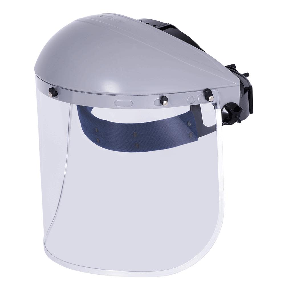 Sellstrom Single Crown Safety Face Shield with Ratchet Headgear ...