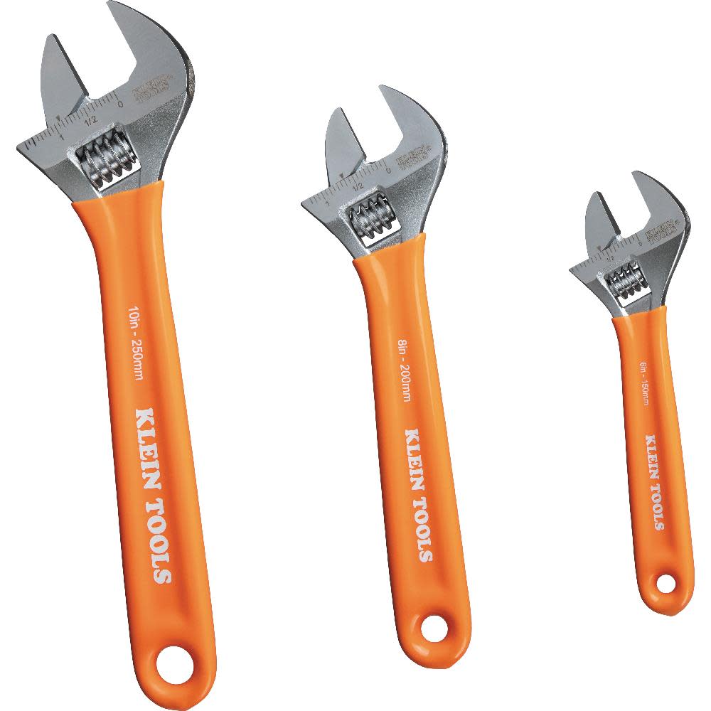 Klein Tools Extra-Capacity Adjustable Wrench Set 3pc D507-3 - Acme Tools