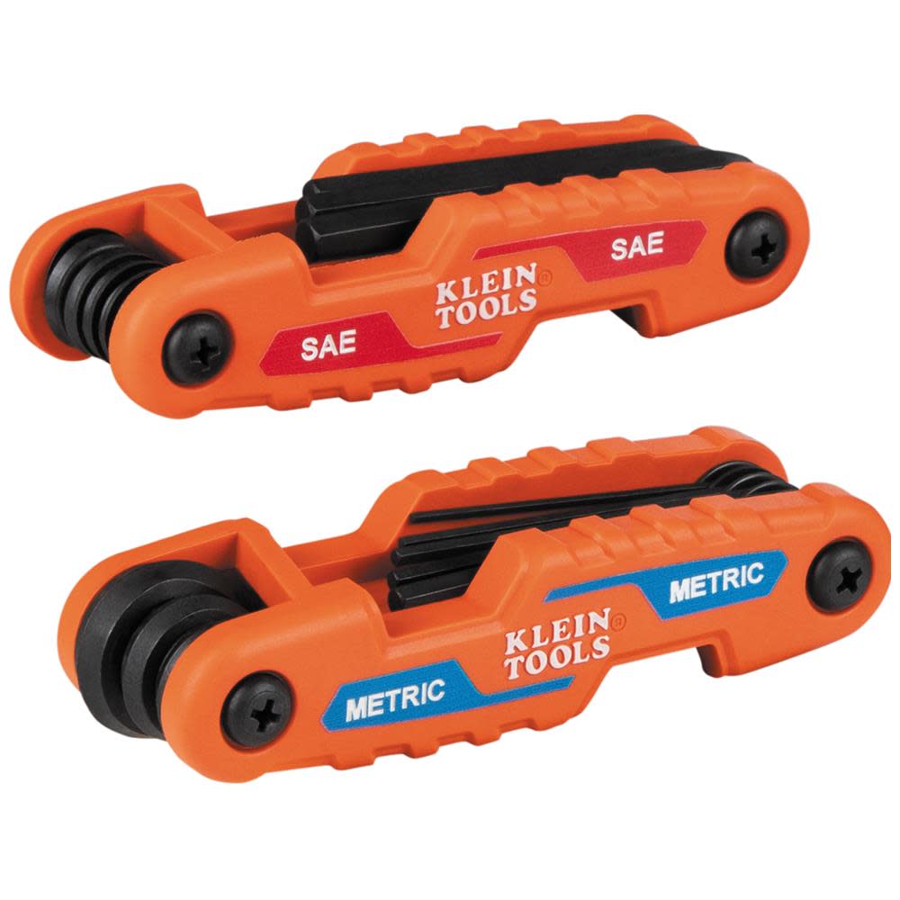 Klein Tools Compact Hex Key Set, SAE, Metric 70542 - Acme Tools