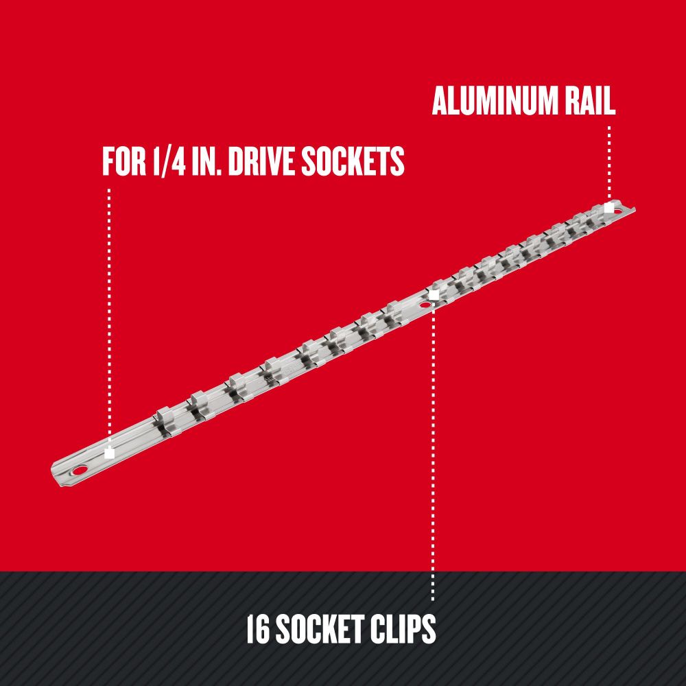 CRAFTSMAN 1/4 In. Drive Aluminum Socket Rail CMMT99400 - Acme Tools