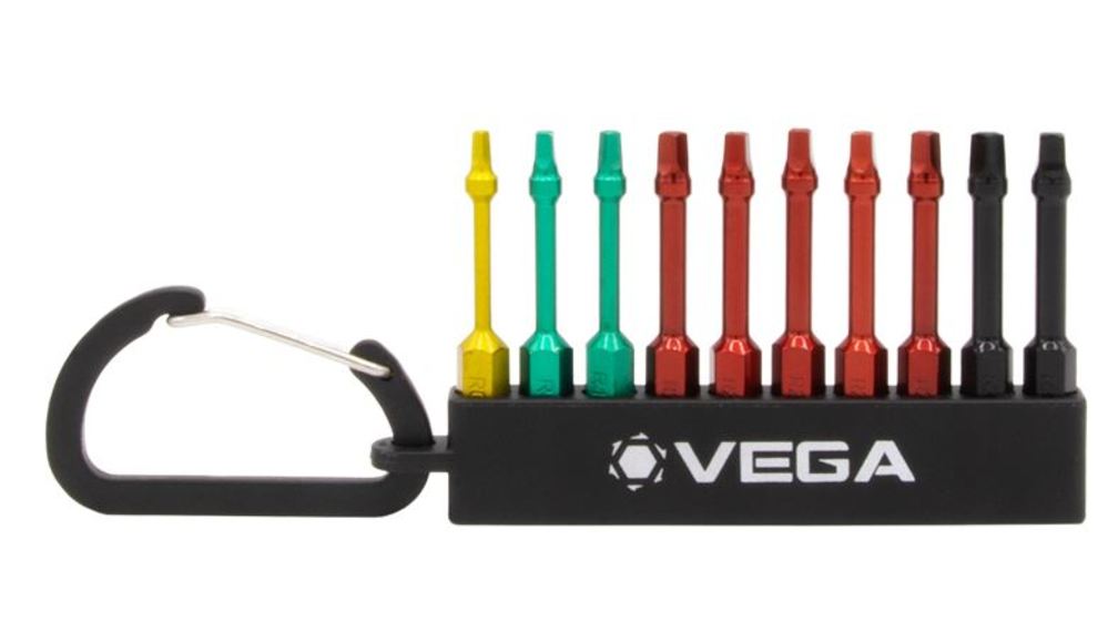 Vega 2in Color Square Bits Set 10pc 150RCS10 from Vega - Acme Tools
