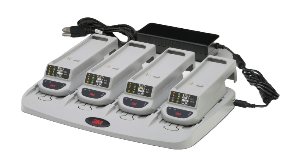 3M 4-Station Battery Charger Kit TR-344N for Versaflo TR-300 ...