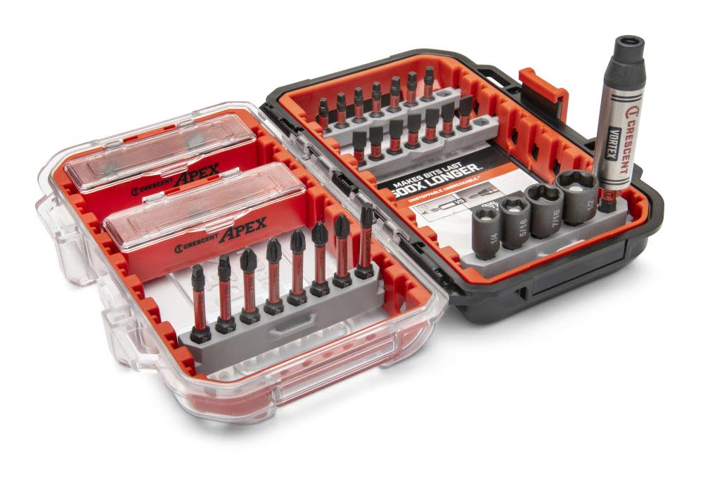 Crescent APEX VORTEX Bit Holder Fastening Set 31pc CAVBHSET-31 - Acme Tools