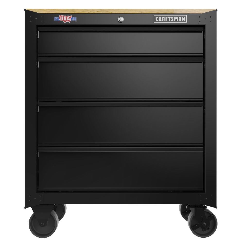 CRAFTSMAN 26 Inch 4 Drawer Workstation, Black CMST22264BK - Acme Tools