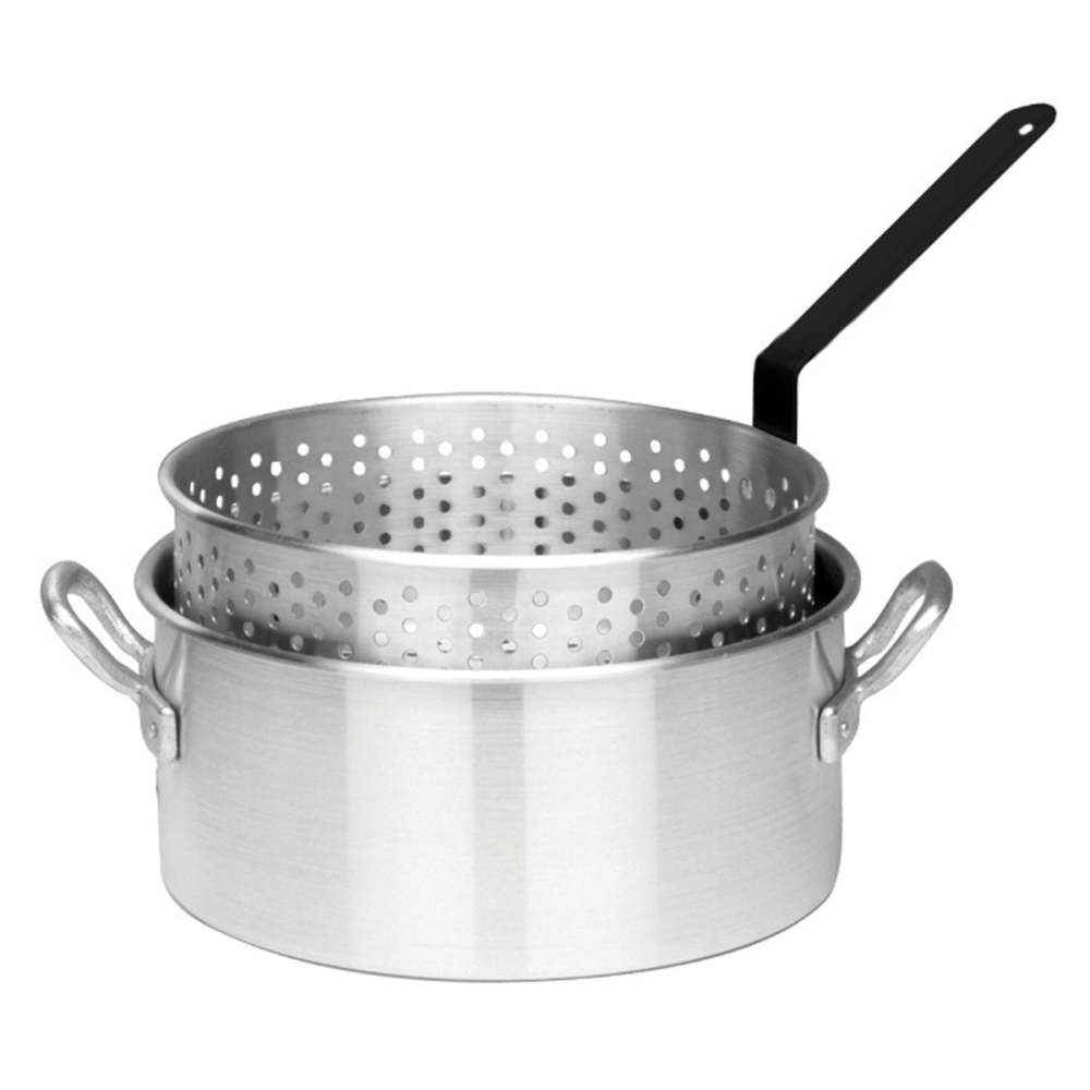Bayou Classic 10 Qt Aluminum Deep Fry Pot with Basket 4010 - Acme Tools